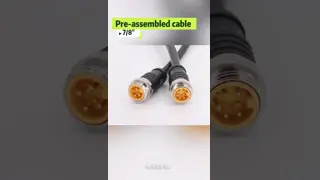 7/8 Inch Industrial Connector 600V Black
