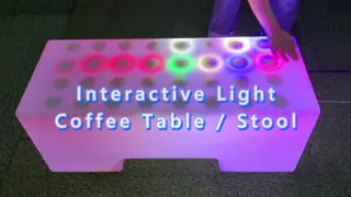 New 3-in-1 RGB LED Interactive Bench Table | Touch Light Game Table | Wholesale Factory Product