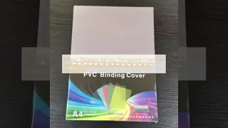 A4 Glossy PVC Binding Covers Protect Docs
