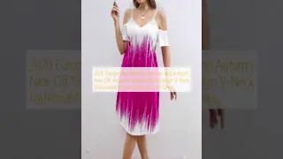 Elegant Shimmer Print Dress Summer Autumn