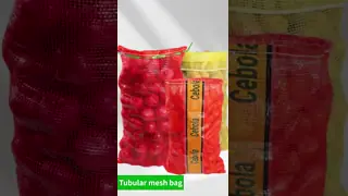 Tubular mesh bag for onion potato cabbage