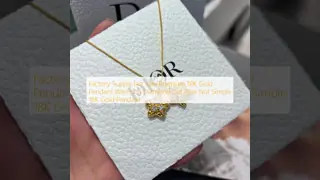 18K Gold Pine Nut Diamond Pendant Luxury