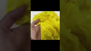 Yellow Viscose Staple Fiber 1.67D×51mm, Soft Breathable Regenerated Cellulose Fiber for Spinning & T