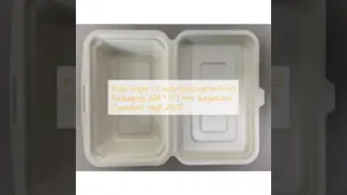 Eco Food Clamshells Sugarcane Pulp Packaging