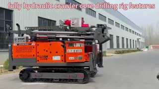 Crawler Drilling Machine for Mineral Exploration High Efficiency Core Drilling Rig