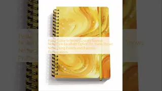 Custom Pastel Notebook Elegant Journal for Events