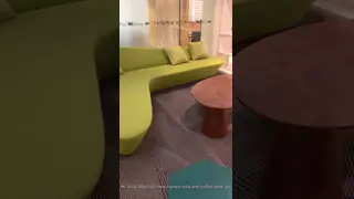 Green V Shape Sofa Modern Office Living Room Furniture