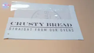 Custom Print Fresh Bread Packaging Flat Satchel Bag  Product Display