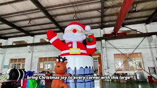 Large Inflatable Santa Claus Outdoor Holiday Decoration Custom Size for Christmas Market