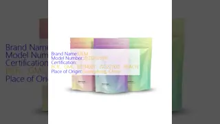Custom Food Bags Vibrant Printing Stand Up Zipper