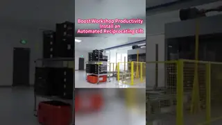 Vertical Reciprocating Conveyor Chain Driven 2000kg Steel Pallet Lifter