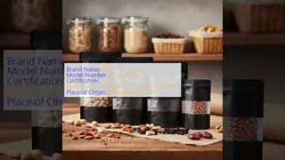 Custom Food Pouches Stand Up Zip Lock Clear Window