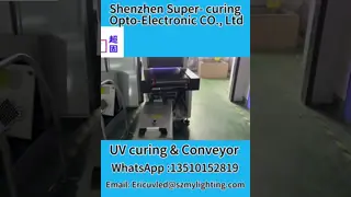Fast UV Curing Conveyor System Energy Saving