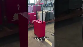 20 Inch Hard Shell Business Suitcase: Aluminum Frame No Zipper Luggage with Front Laptop Compartment