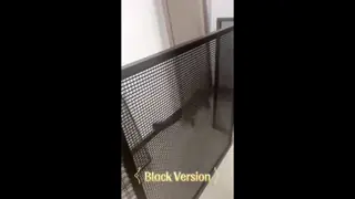 Detailed Close-up Video of Metal Mesh for Space Dividers