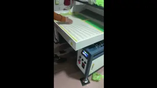 garment factory used Rhinestone Shaking Setting Mchine.