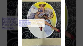Stunning Sexy Girl Mosaic Mural Wall Art