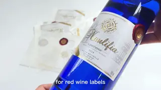 Custom Size and Shape Hot Gold Texture Waterproof Wine Label for Premium Packaging