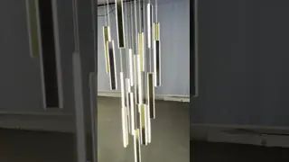 OEM LED Glass Flower Ceiling Light Soft Brightness Wear Proof
