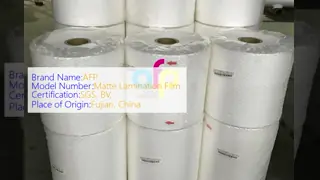 Matte Lamination Film Protects Prints