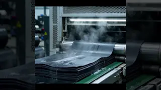 The working process of the film cooling line