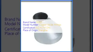 Weldable Copper Nickel Fittings High Temp