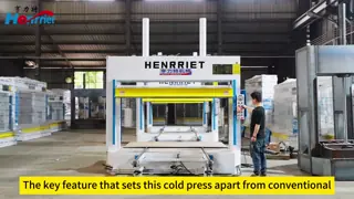 Henrriet Cold Press with Chain Conveyor.