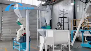 Complete Automatic Feed Production Line 1-10TPH All In One Aquatic Feed Pet Feed Processing Plant