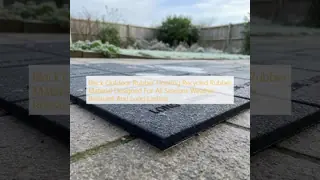 Outdoor Rubber Flooring All Seasons Safety