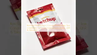 Ketchup Portion Packs Easy Tear Condiment Sachets