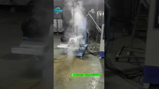 200kg/h floating fish feed pellet extruder machine testing before packing #fishfeedmachine