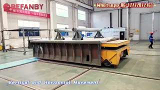 Customized Rail Transfer Cart for Spray Coating Line,35T Battery Transfer Trolley