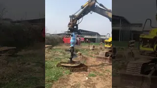 Auger Drill Excavator | High Efficiency Ground Drilling & Piling Machine