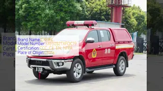 Small Fire Truck Rapid Intervention Vehicle