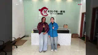 Kolon great to welcome a client from South Africa to visit our factory today!