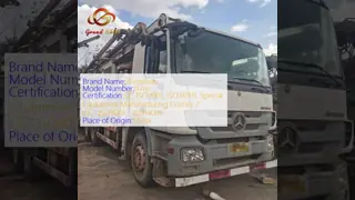 Used Zoomlion 47m Pump Truck Mercedes Actros Ready