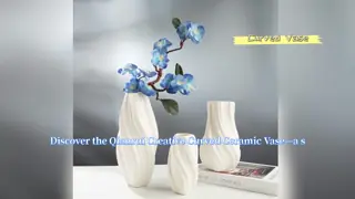 Ripple Texture Ceramic Vase for Modern Home Decor
