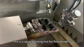 200x7B Automatic Spray Painting Equipment, Automated Spraying Machine for Metal Flow Dividers, Indus