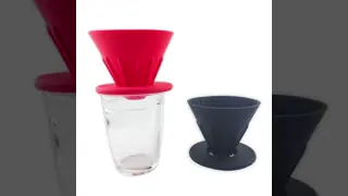 Factory Direct Outdoor Foldable Hand-Drip Coffee V-Shaped V60 Food-Grade Silicone Coffee Filter Cup
