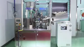 High speed 60bps tube filling sealing machine for facial cream, scrub, suncream, toothpaste