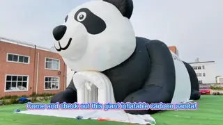 Commercial Inflatable Party Tent Panda Design Large Event Shelter For Outdoor Festivals And Gatherin