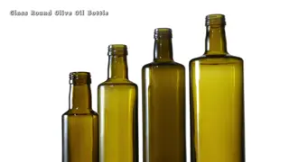 Dorica Glass Olive Oil Bottles Collection: 250ml, 500ml, 750ml & 1000ml with Screw Caps