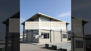 Steel Building 70 Year Flat Roof Fast Assembly