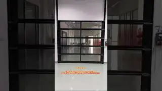 Choose Aluminum Alloy Glass Water Tightness Transparent Glass Sectional Garage Door For High Safety