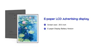 E-paper LCD Advertising display