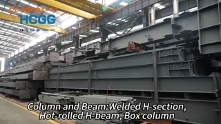 Column and Beam: Welded H-section, Hot-rolled H-beam, Box column (optional)