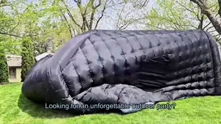 Custom Inflatable Nightclub Tent Black Party Tent for Event Rental Commercial Project Business Use