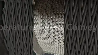 Stainless Steel 304 Metal Heat Resistant High Temperature Bakery Conveyor Herringbone Wire Mesh Bisc