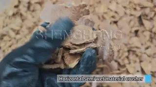 Horizontal semi wet material crusher-organic fertilizer crushing machine fertilizer crusher
