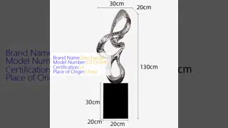 Large Metal Sculpture for Hotels Living Rooms